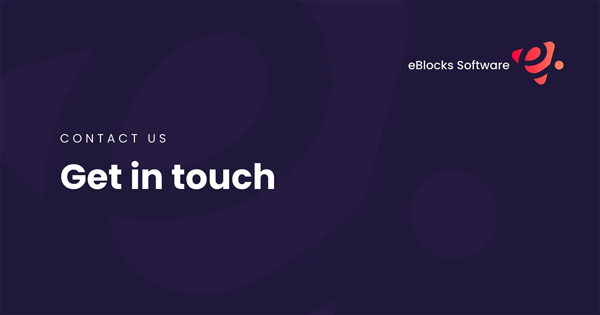 Contact us | eBlocks Software