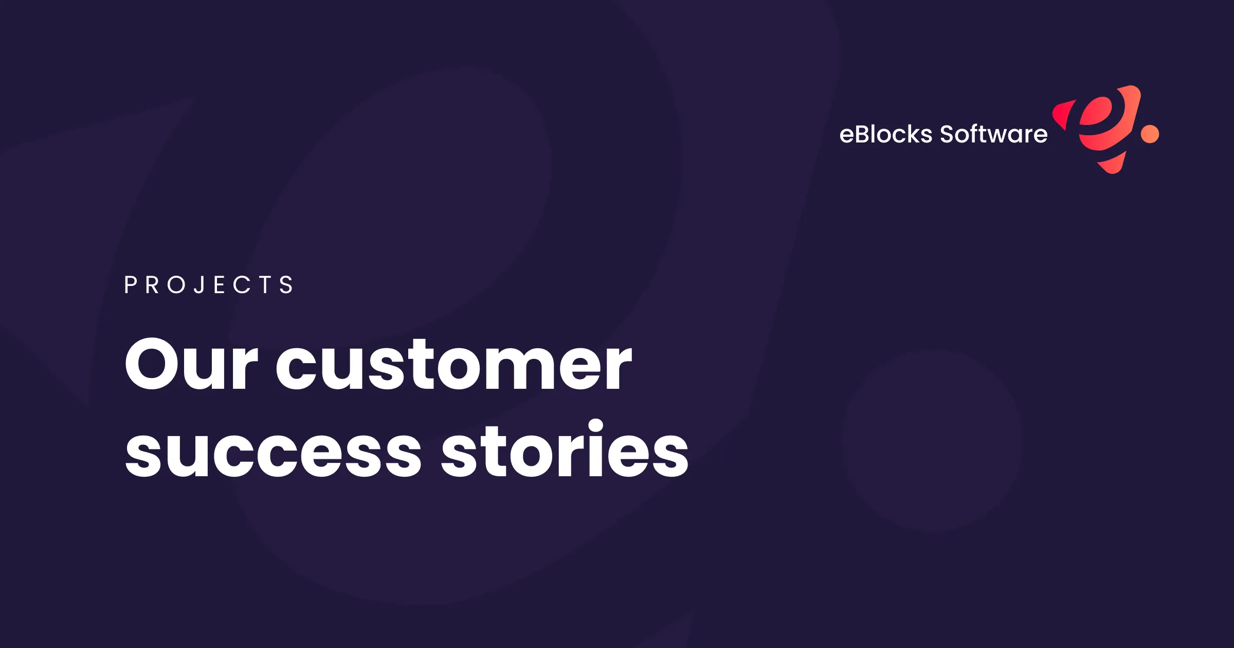 Projects | eBlocks Software