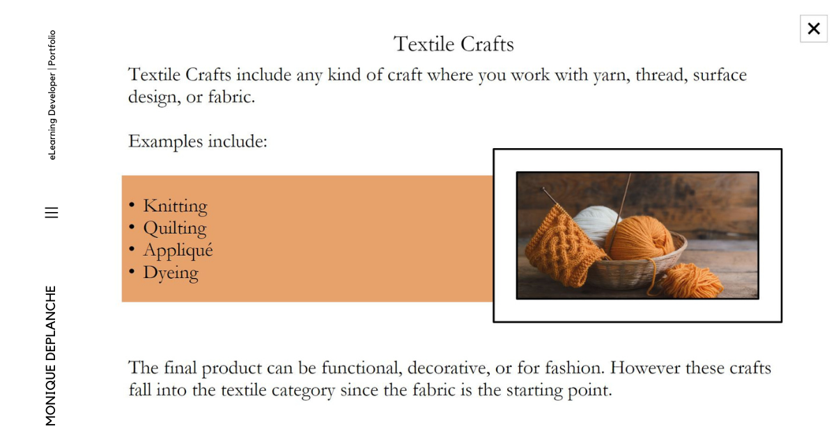 Monique DePlanche — eLearning Developer