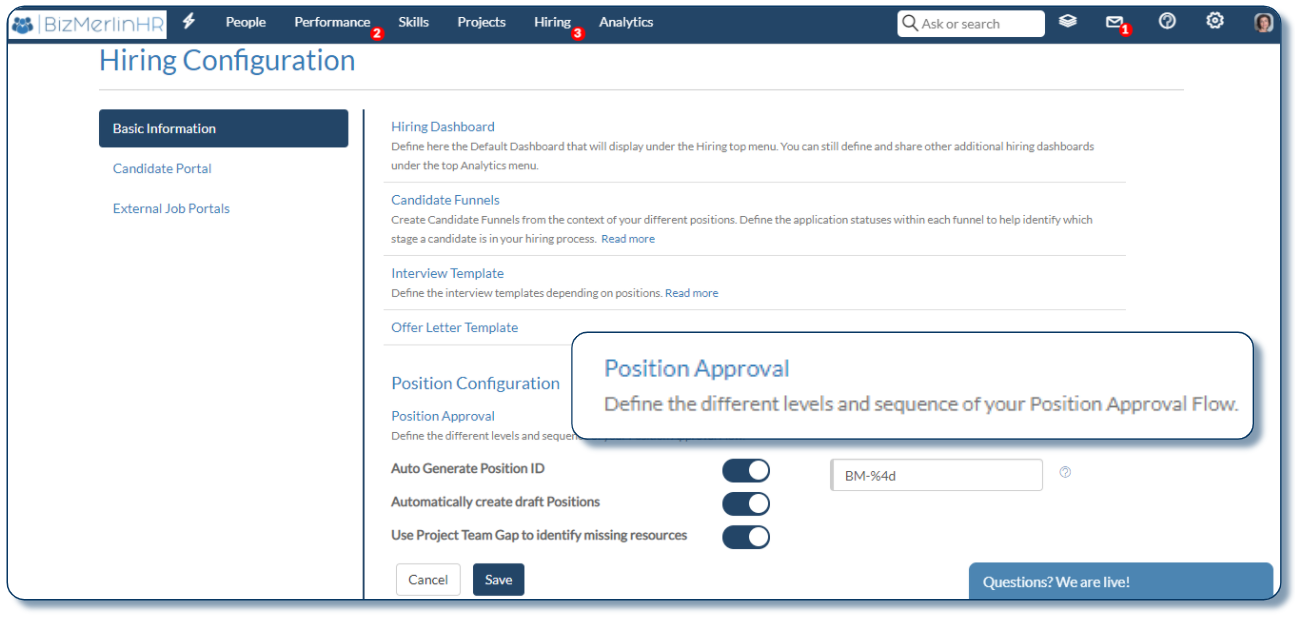 Managing Position Approvals