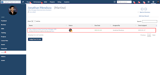 How to Assign a Form?