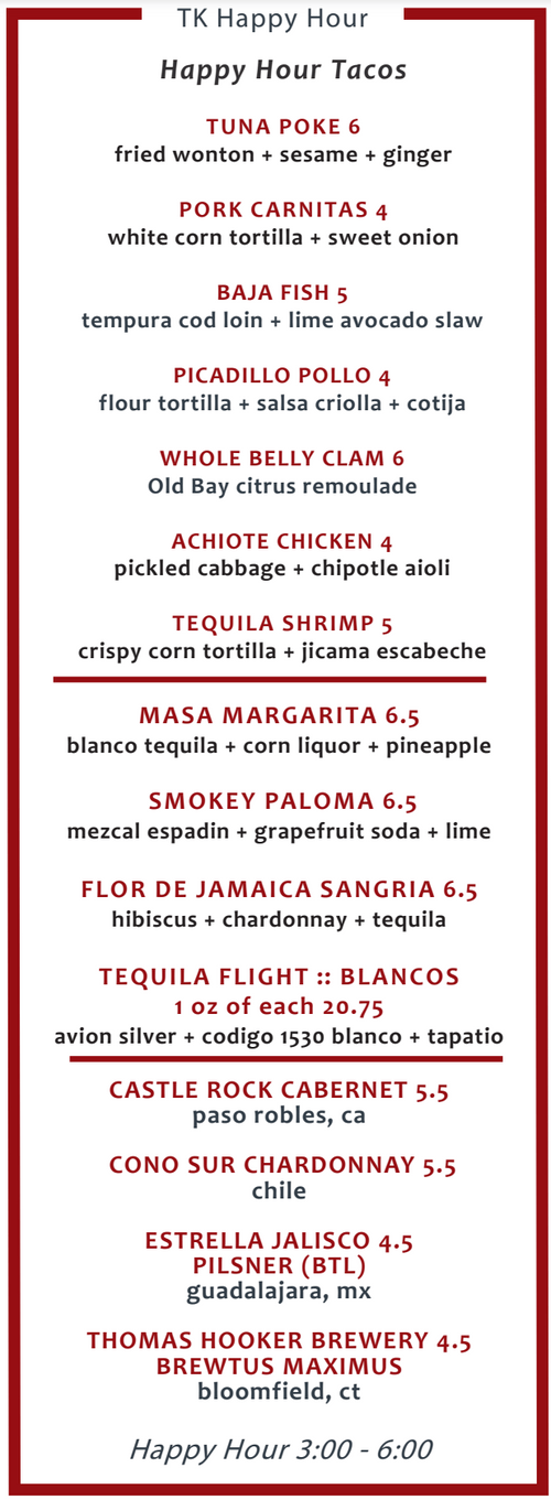 Happy Hour Tapas