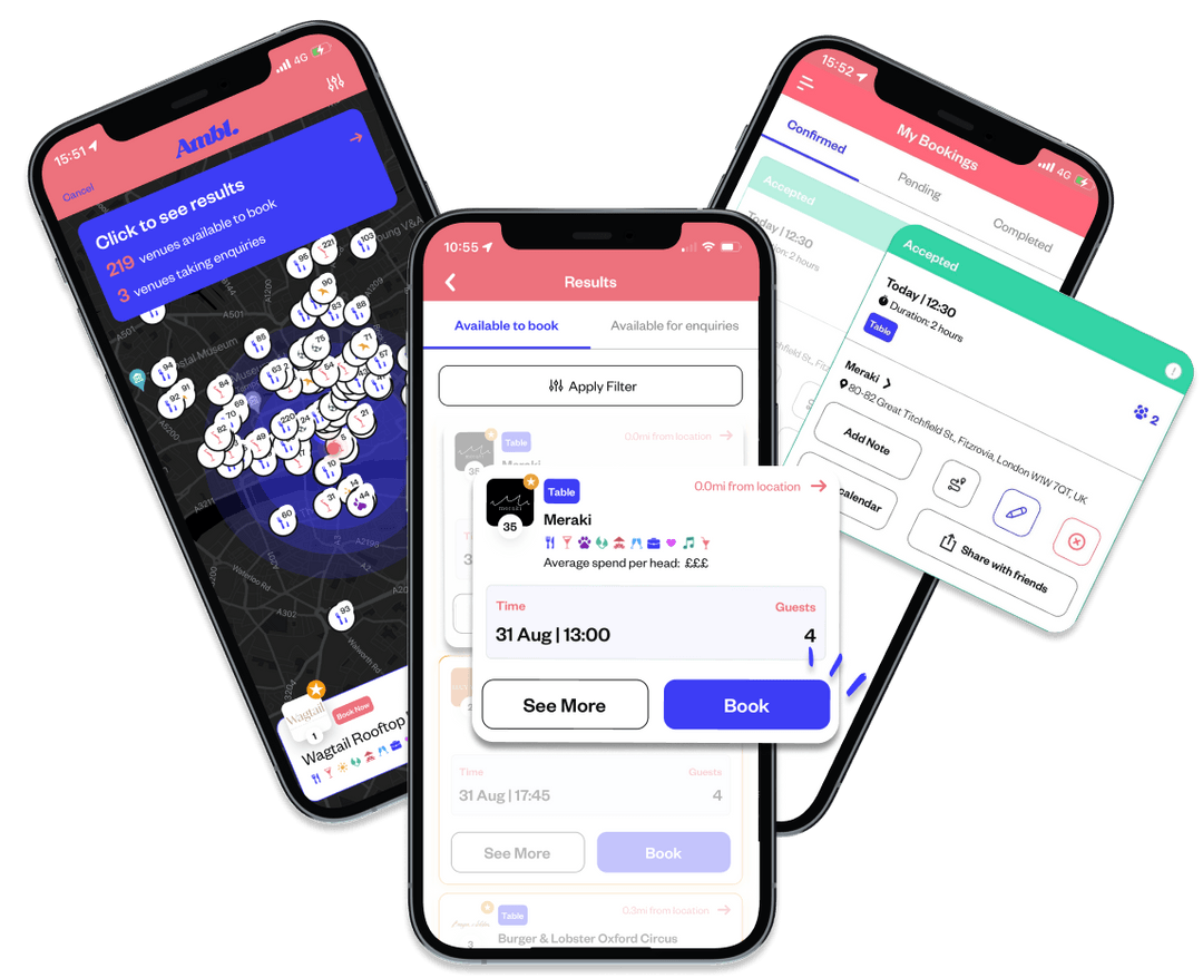 AMBL - Helping people find last-minute reservations.