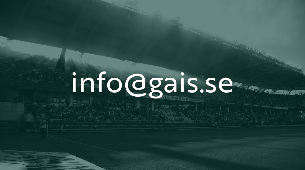 GAIS | GAIS byter primär epost för kontakt med föreningen