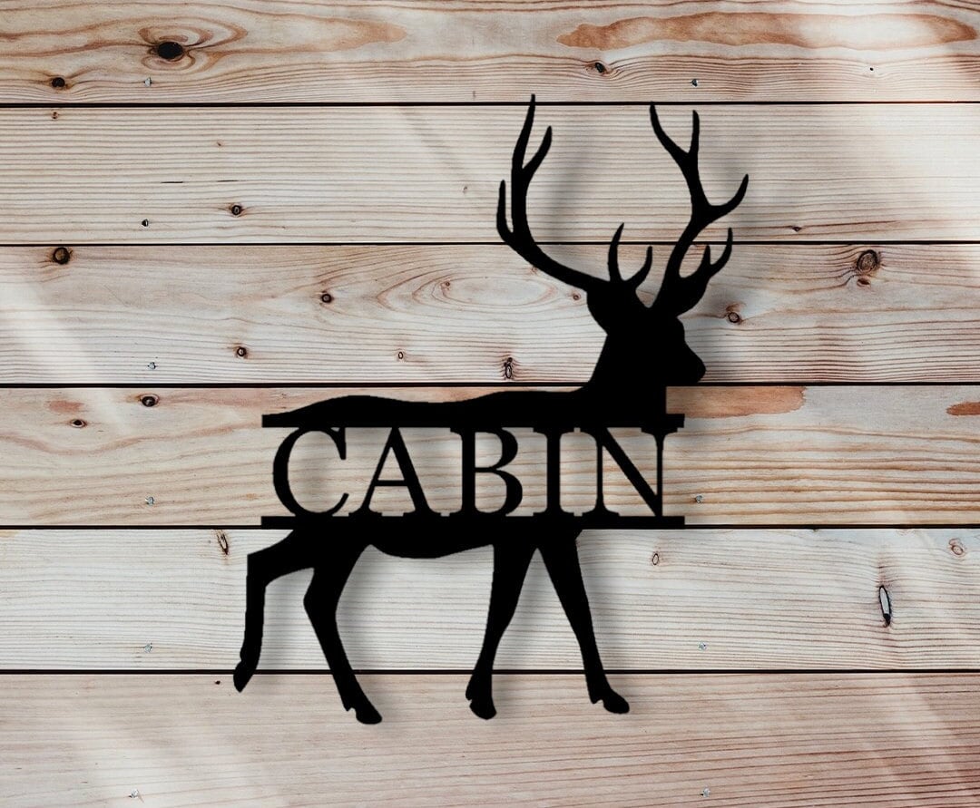 Deer Cabin Metal Decor | Starr Machining