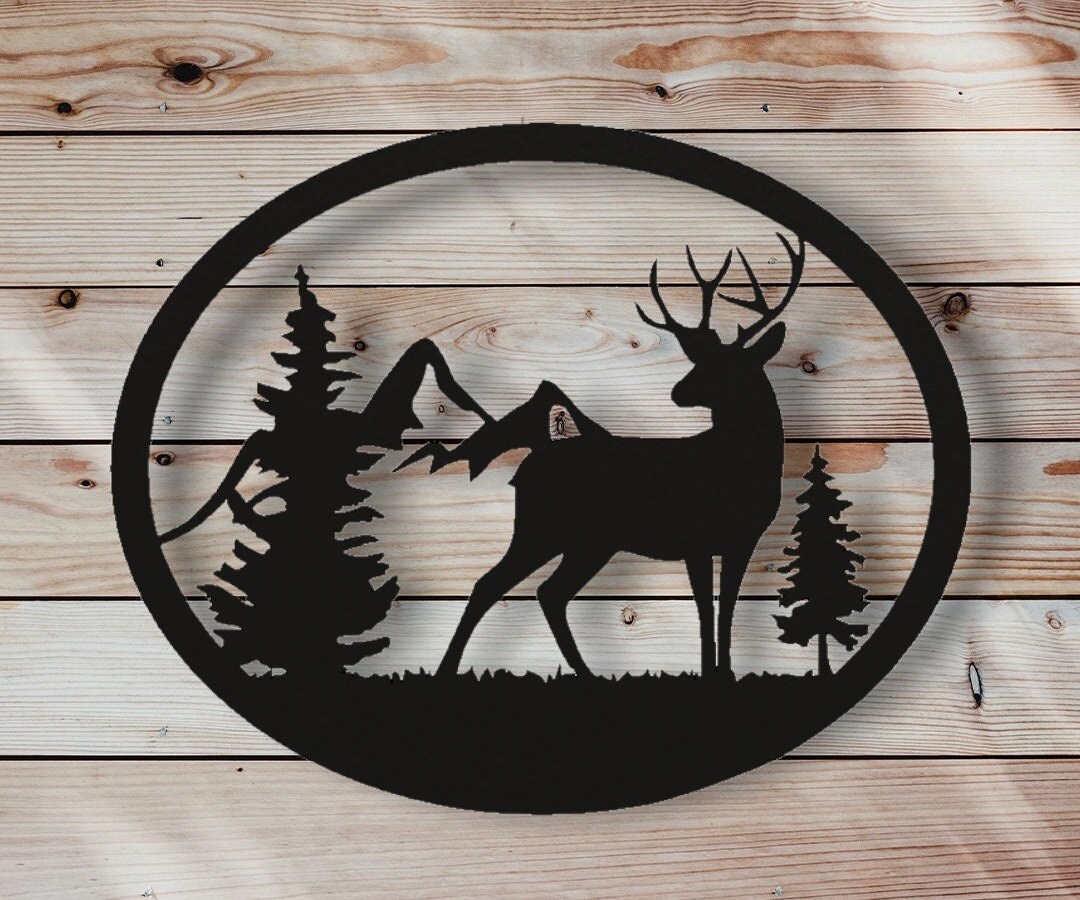 Deer Scenery Metal Decor | Starr Machining
