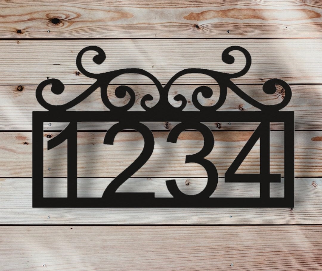 House Address Metal Decor | Starr Machining