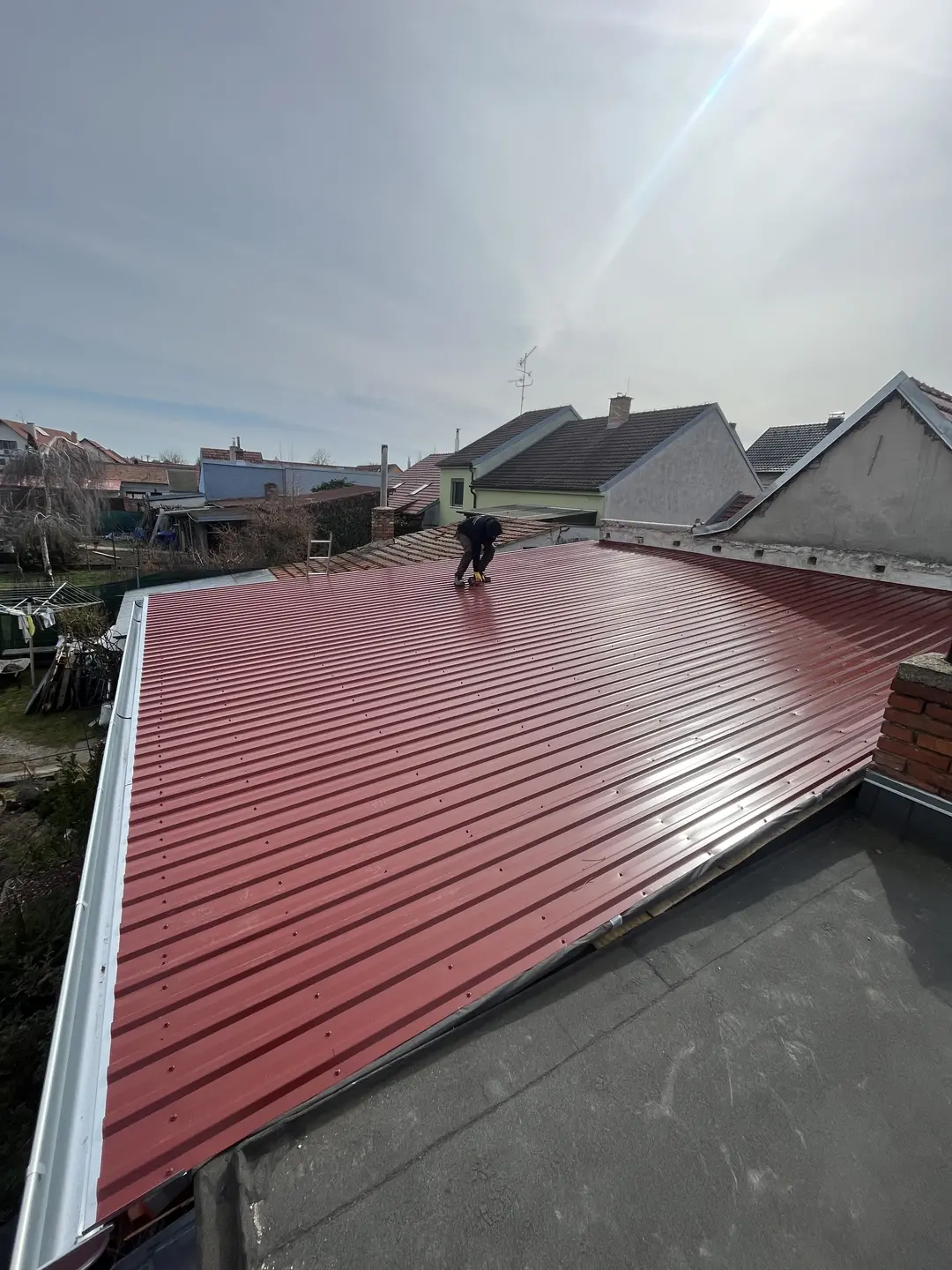 Prodloužení střechy v Kosticích | Tesařství Opluštil