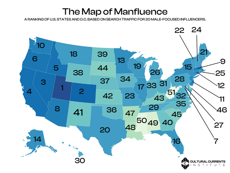 The Map of Manfluence: Male Influencer Clout by State