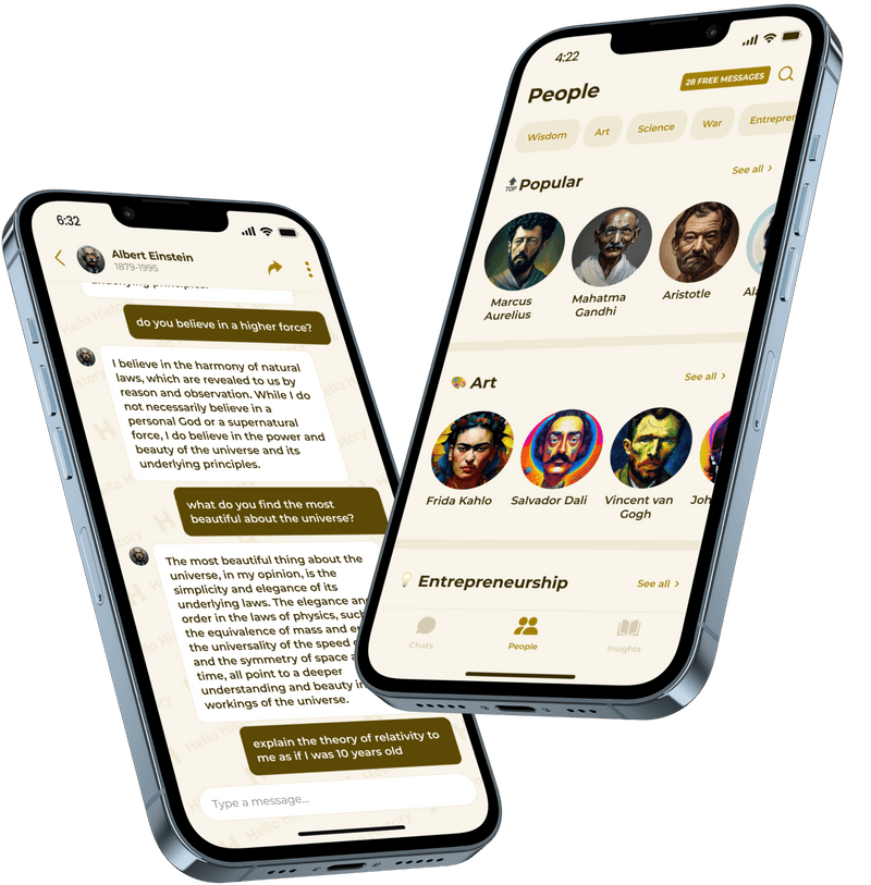 Hello History - Chat with AI Generated Historical Figures