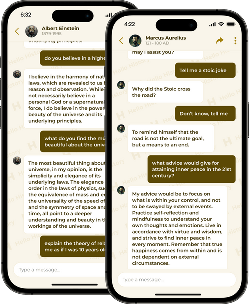 Hello History - Chat with AI Generated Historical Figures