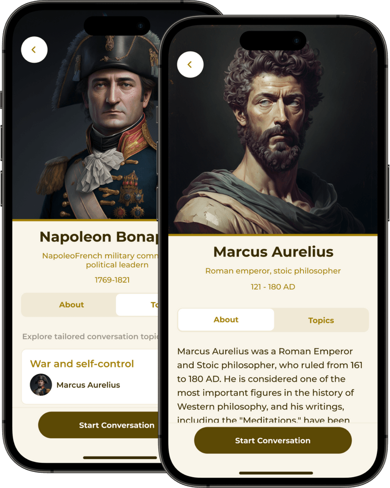 Hello History - Chat with AI Generated Historical Figures
