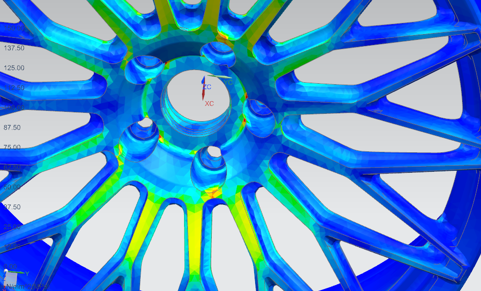 Forged Wheel FEA Tests