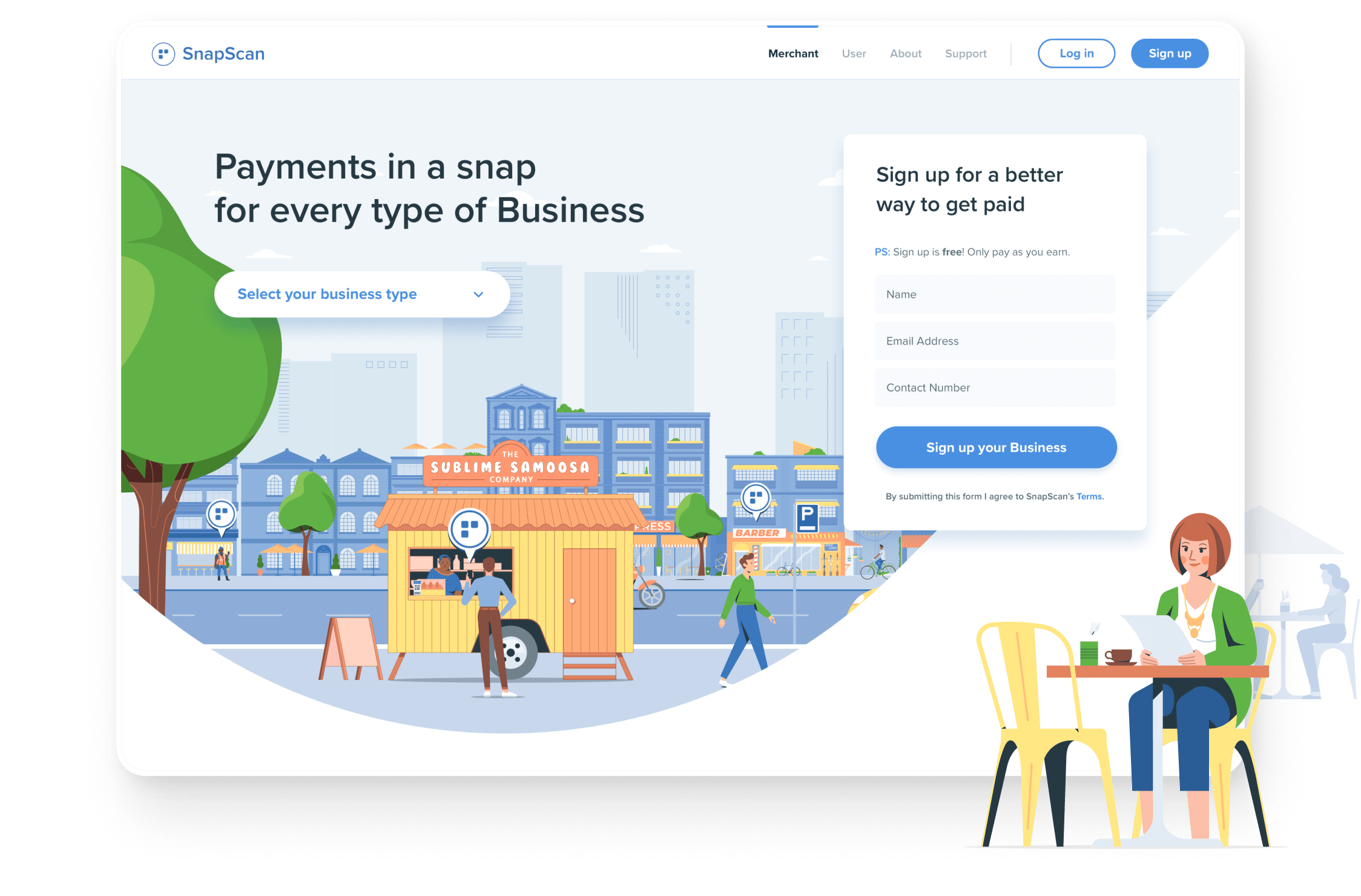 Snapscan Web App Design Now Boarding Digital