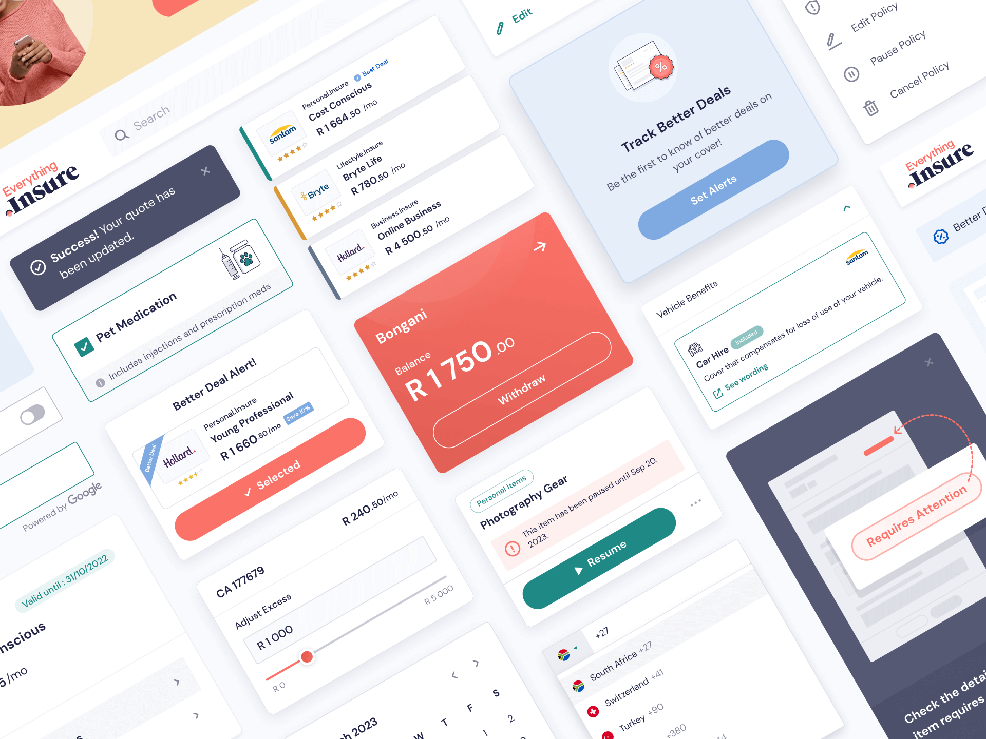 Everything.Insure Web App Design | Now Boarding Digital