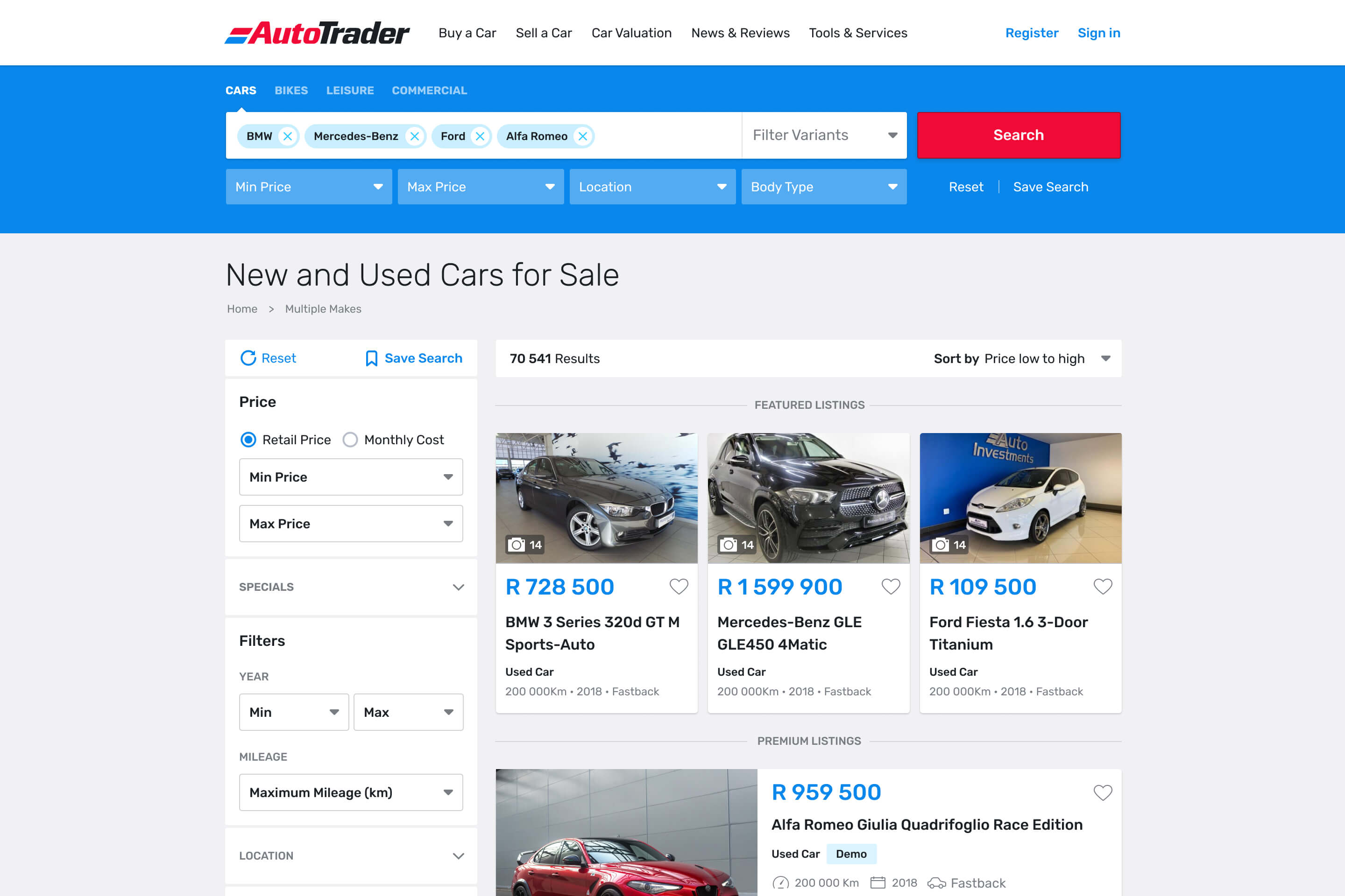 AutoTrader Website Design | Now Boarding Digital