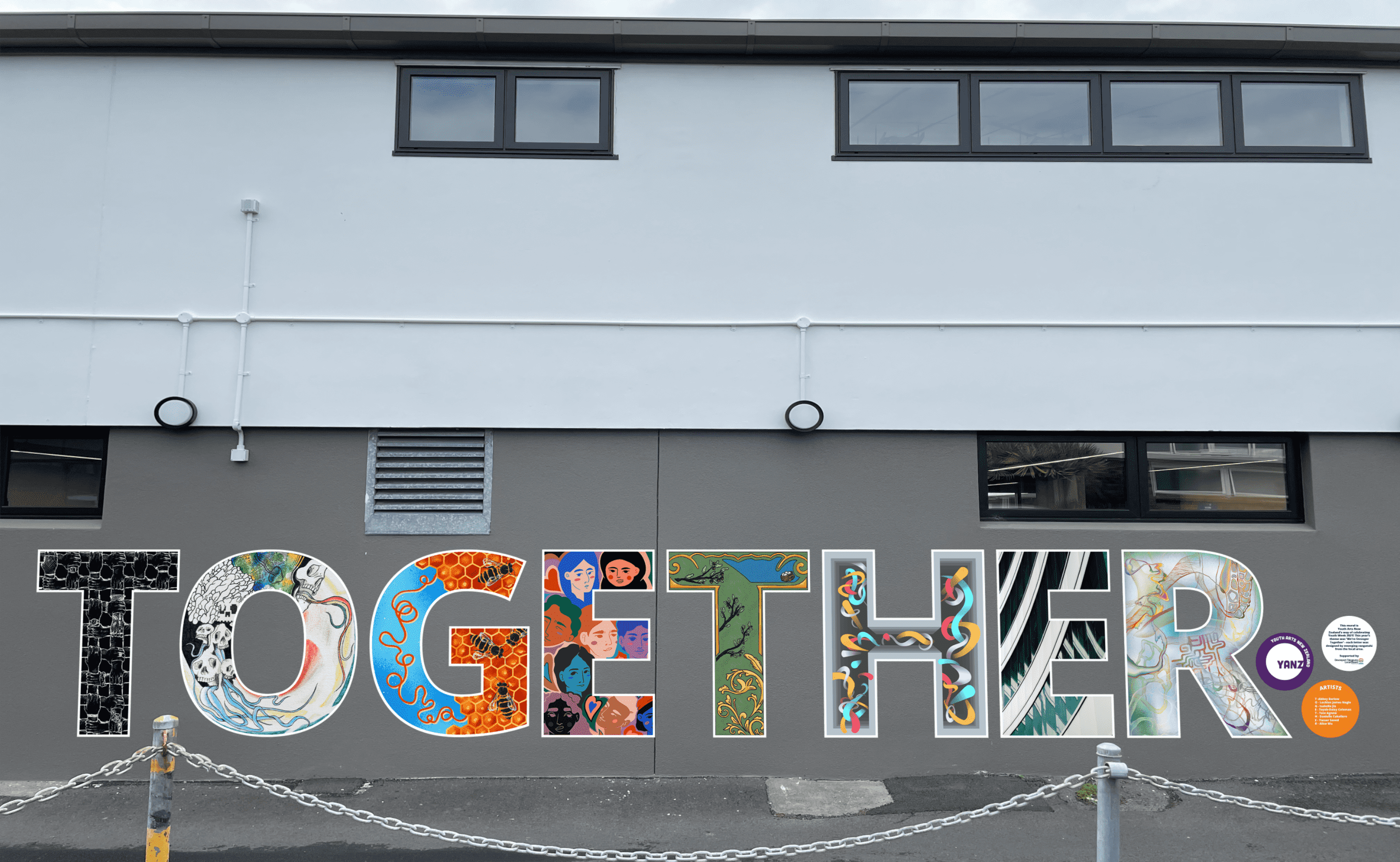 Youth Week 'TOGETHER' Mural - YANZ