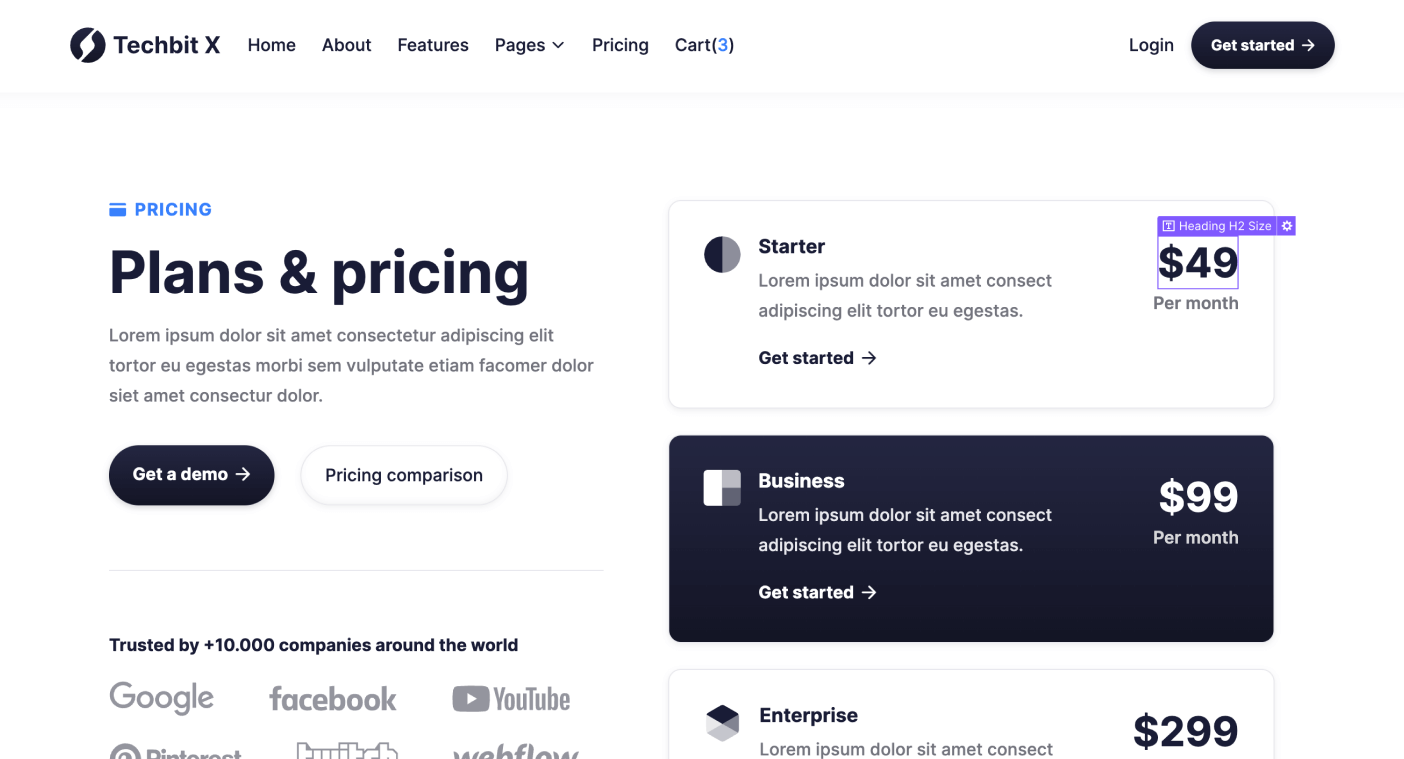 Start Here - Techbit X - Webflow Ecommerce website template