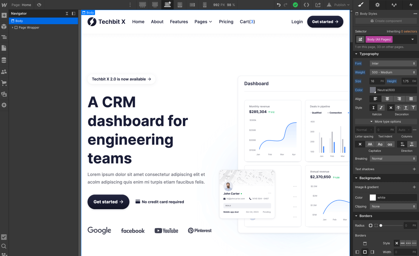 Start Here - Techbit X - Webflow Ecommerce website template