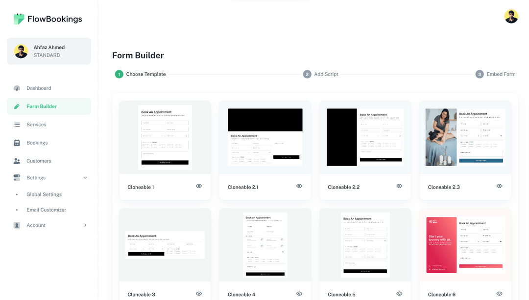 FlowBookings - No-Code Webflow Booking System