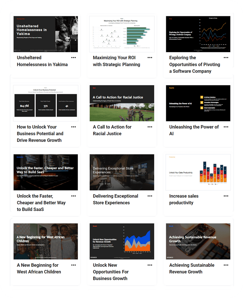 STORYD - Data presentations leaders love, in seconds