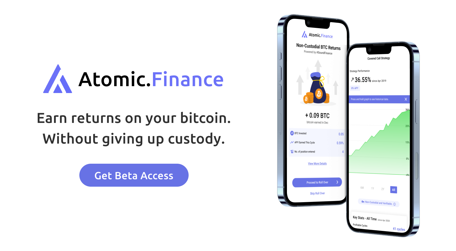 Atomic.Finance – Non-Custodial Returns on Your Bitcoin