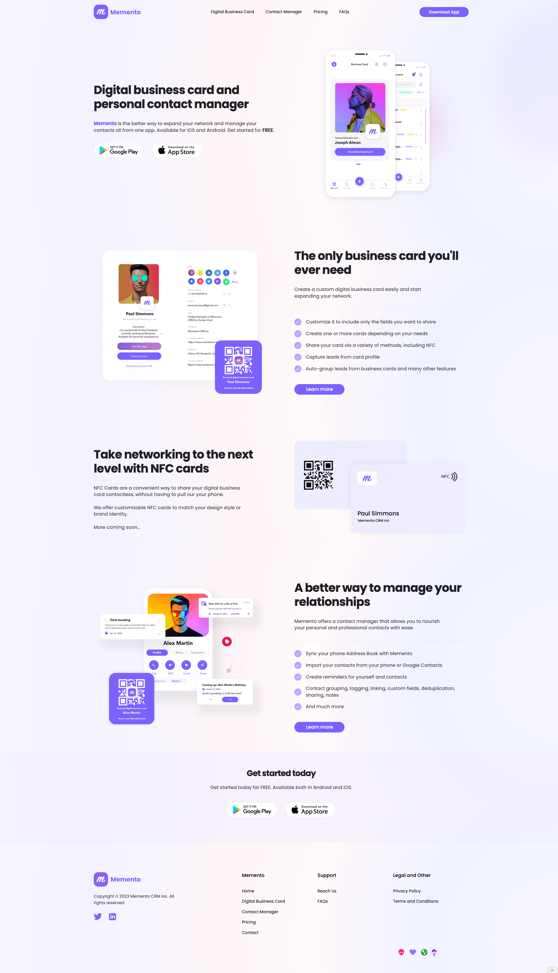 Memento | Frequently Asked Questions (FAQs)