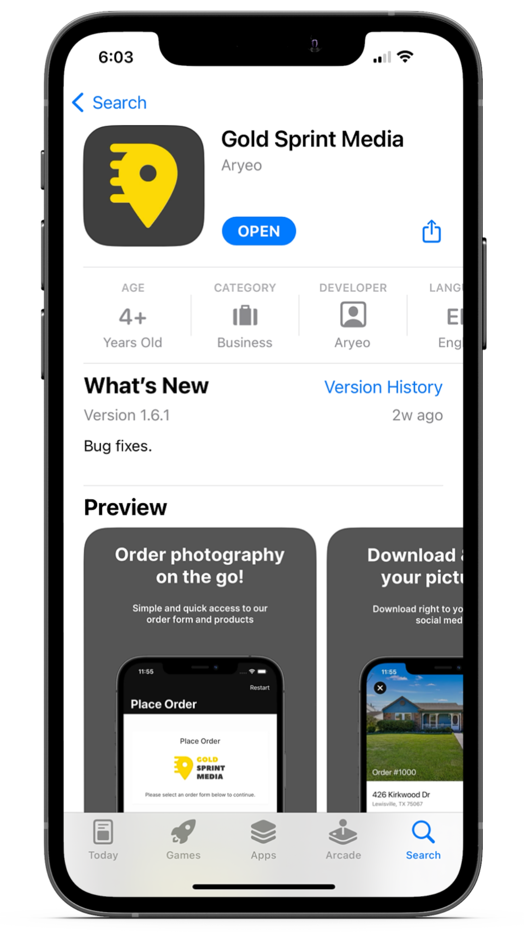 Aryeo | Branded Mobile App for Real Estate Media Companies