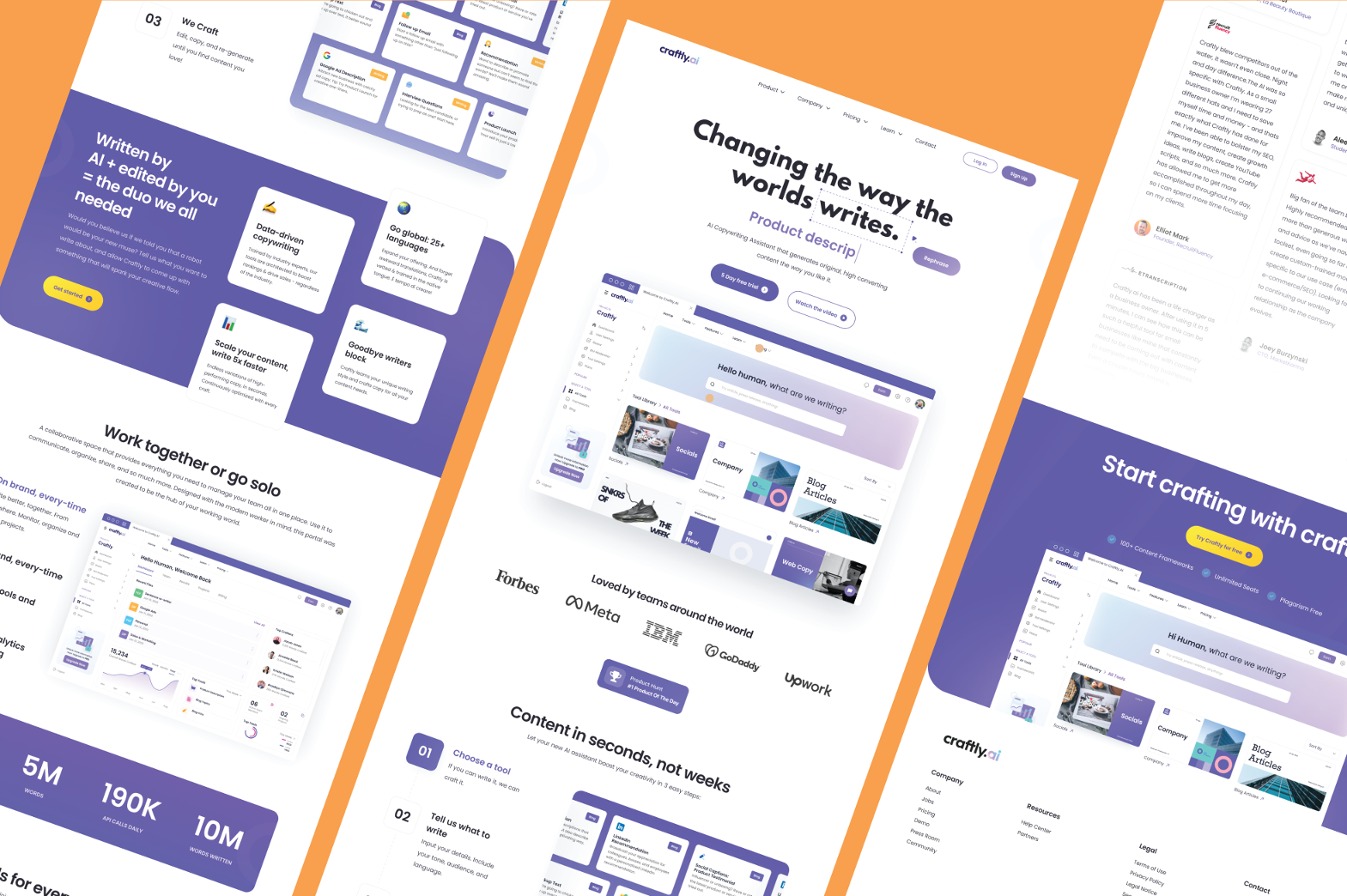 Crafttly Ai Copywriting Website - Webflow