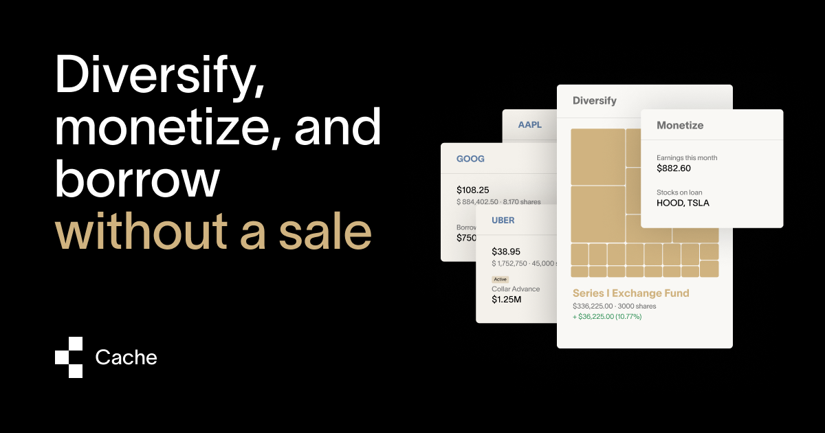 Cache | A modern brokerage for your large stock positions