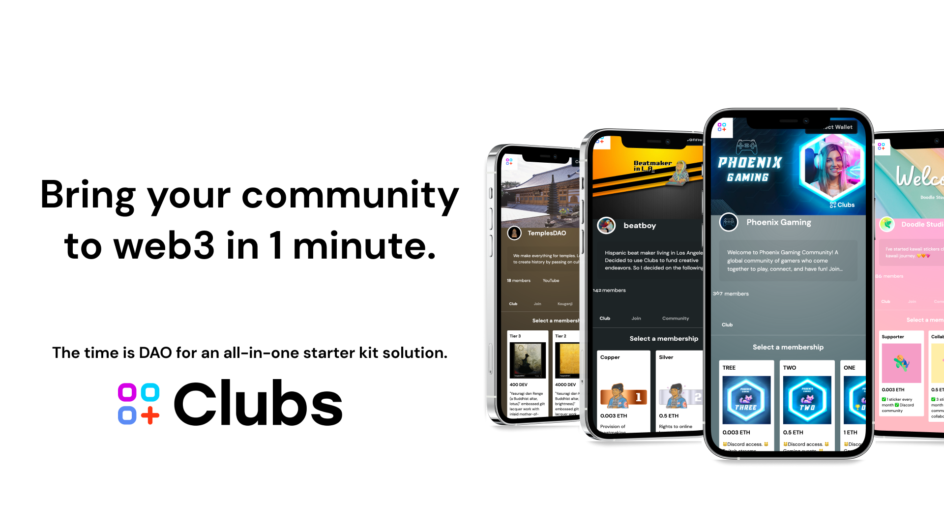Web3 Subscription & DAO Platform | Clubs
