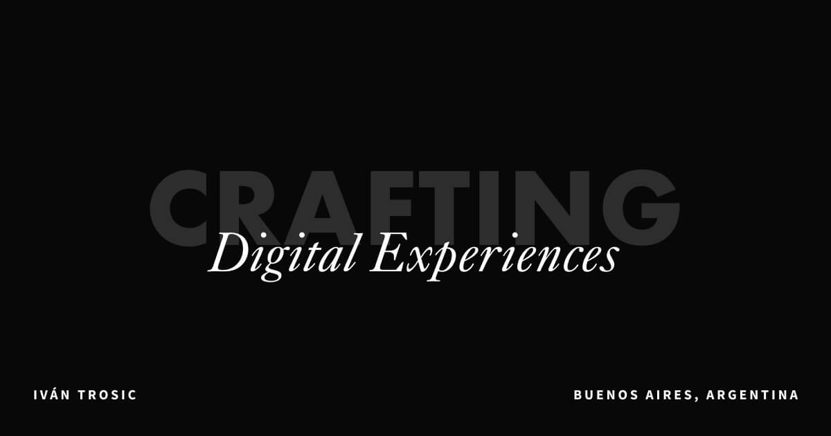 Iván Trosic - Visual Developer