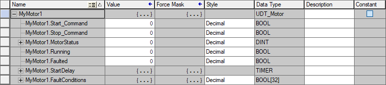 Data Structures and UDT in RSLogix 5000 PLC Programming