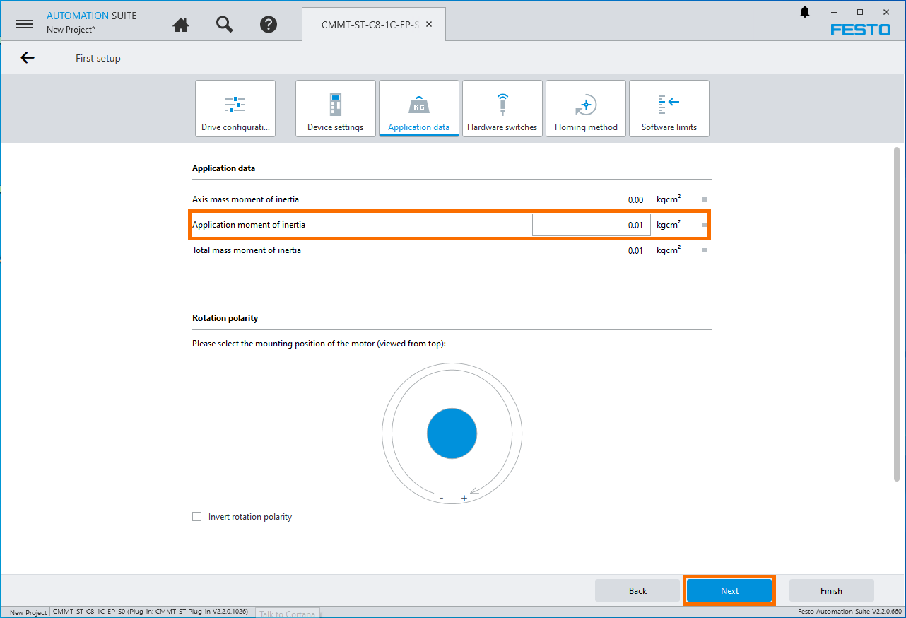 Festo Servo Motor Tutorial - CMMT-ST-C8-1C-EP-S0 Festo Automation Suite ...