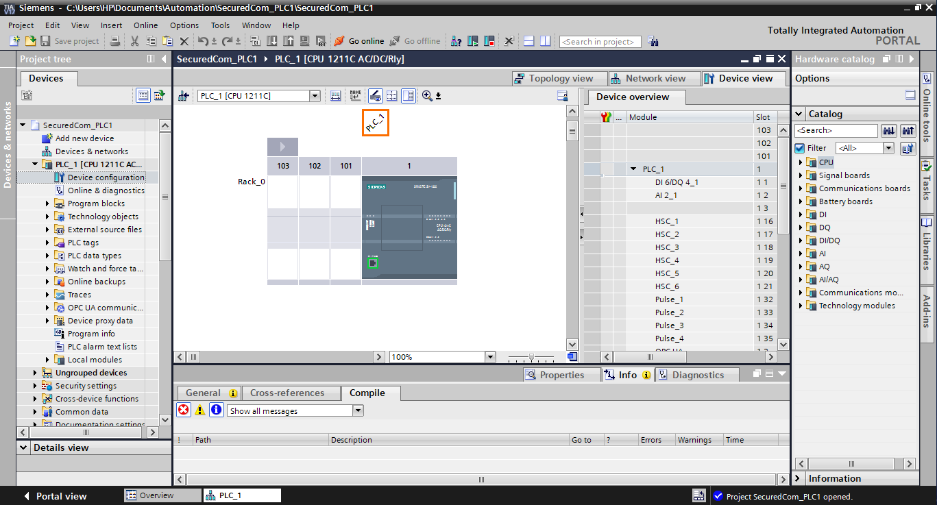 Securing Communications in Siemens TIA Portal using TLS Encryption