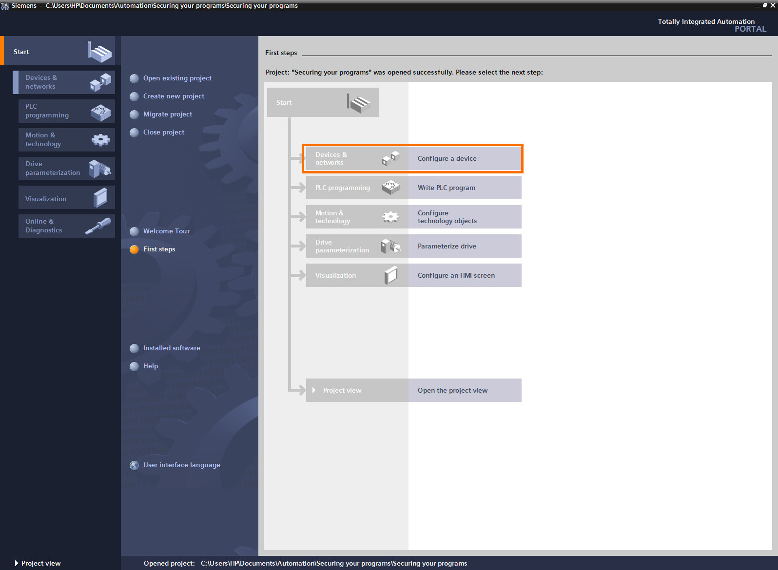 Securing your Projects and Programs in Siemens TIA Portal