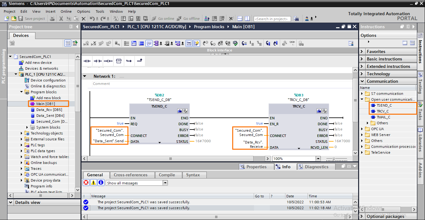 Securing Communications in Siemens TIA Portal using TLS Encryption