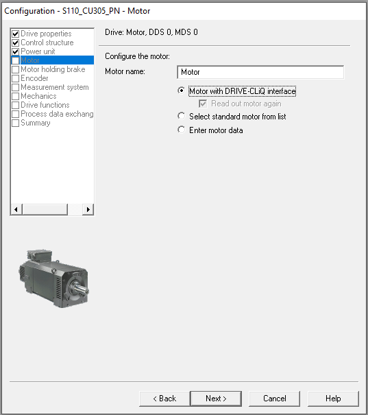 Commissioning a Servo Motor with Siemens Sinamics Starter