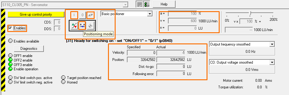 Commissioning a Servo Motor with Siemens Sinamics Starter