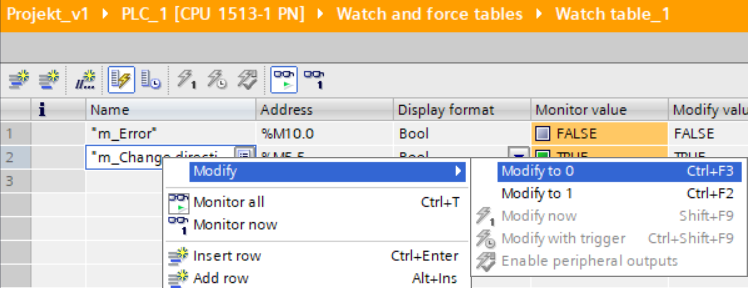 Siemens PLC Troubleshooting Using Watch Tables in TIA Portal V17