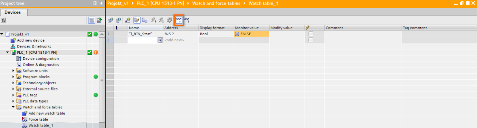 Siemens PLC Troubleshooting Using Watch Tables in TIA Portal V17