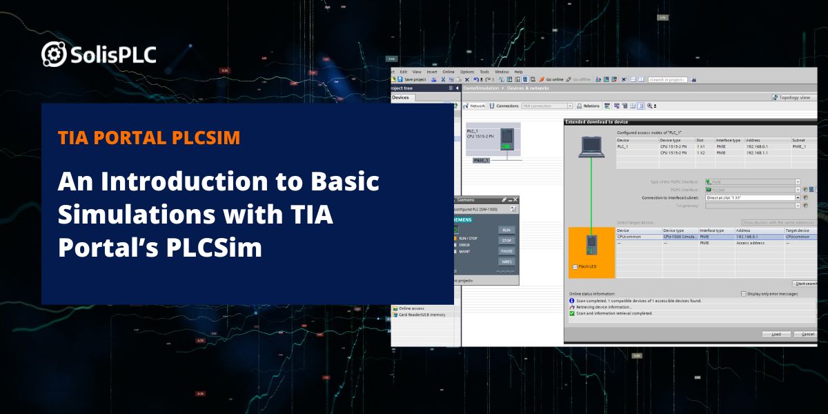 An Introduction To Basic Simulations With Tia Portals Plcsim