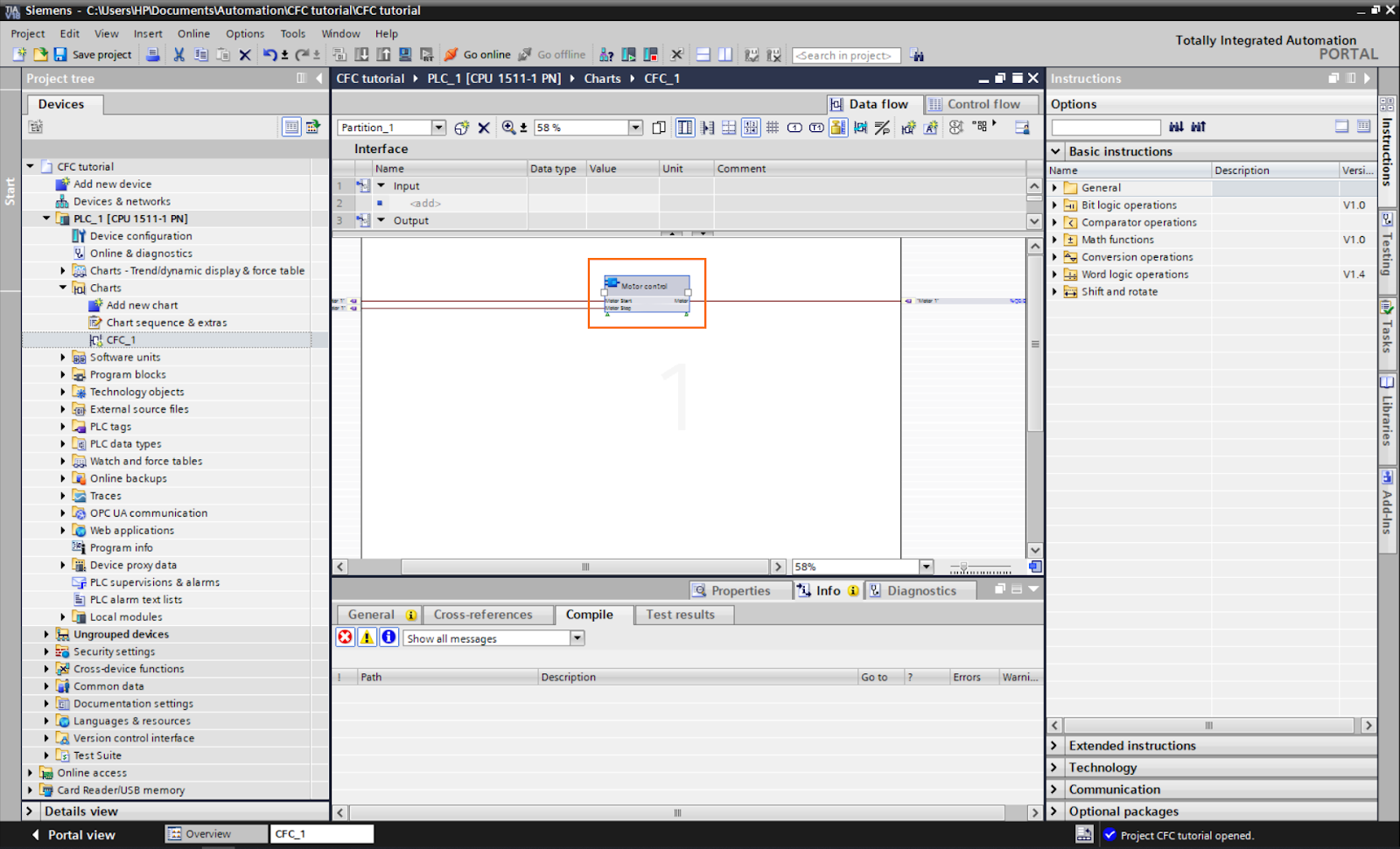An Introduction to CFC [Control Flow Chart] PLC Programming in TIA Portal