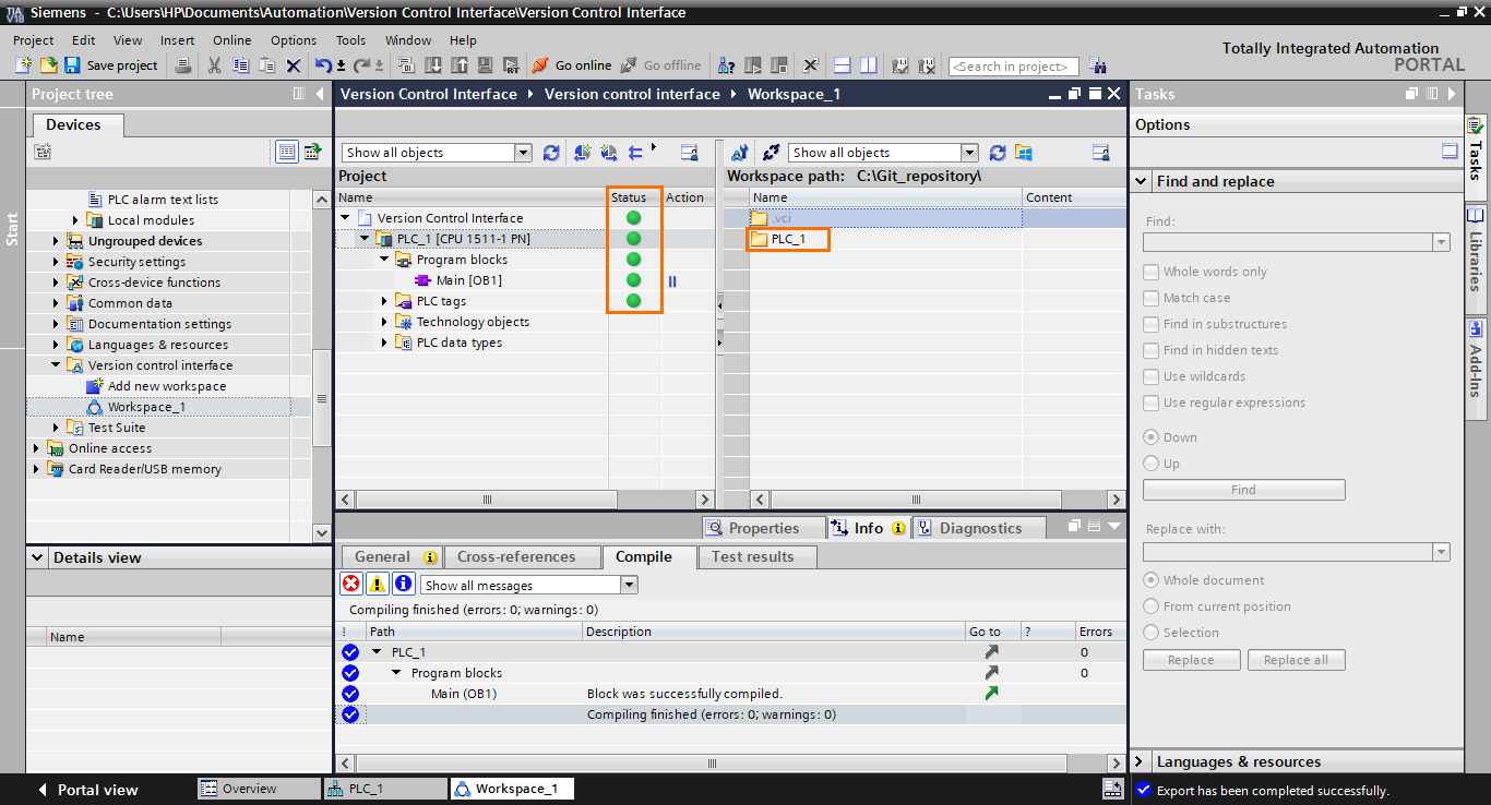 An Introduction to TIA Portal’s Version Control Interface Using Git and ...