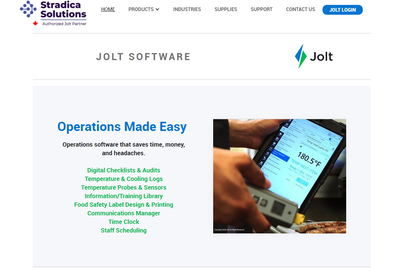 Jolt Software - in CANADA from Stradica Solutions