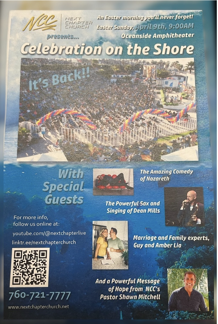 Celebration On The Shore - Easter Services | Oceanside Amphitheater ...