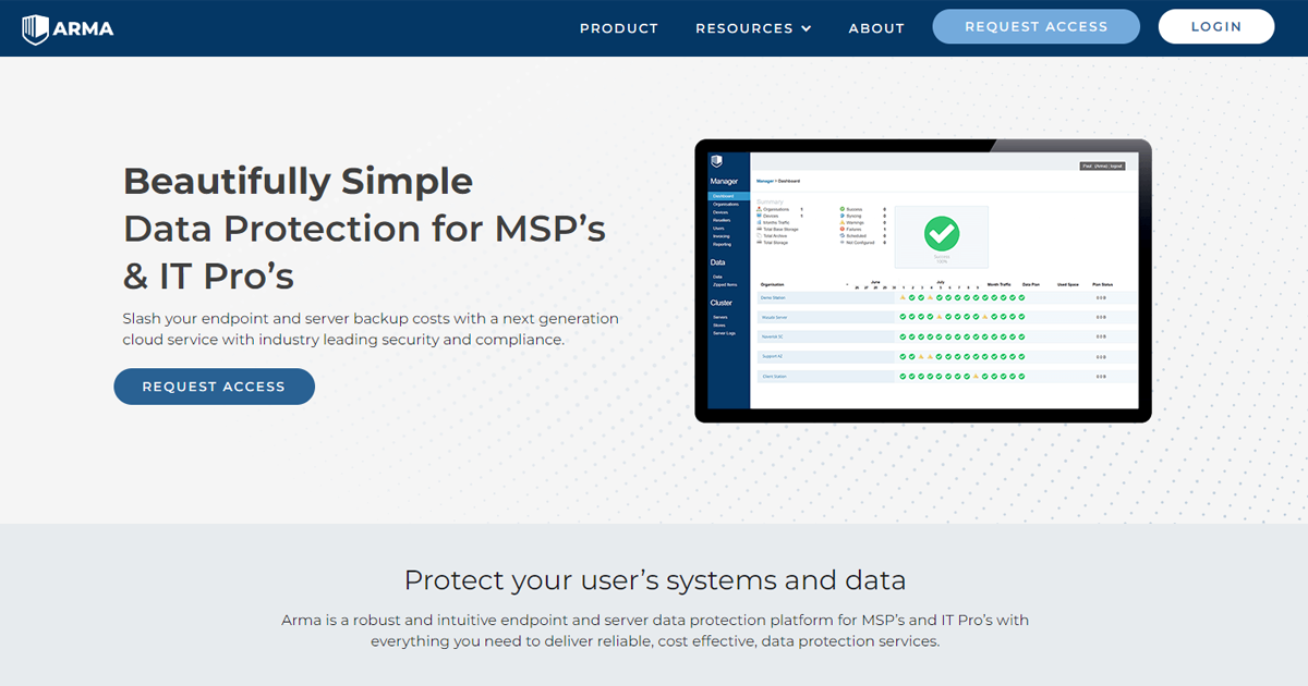Arma Software | Data Protection for MSP's & IT Pro's