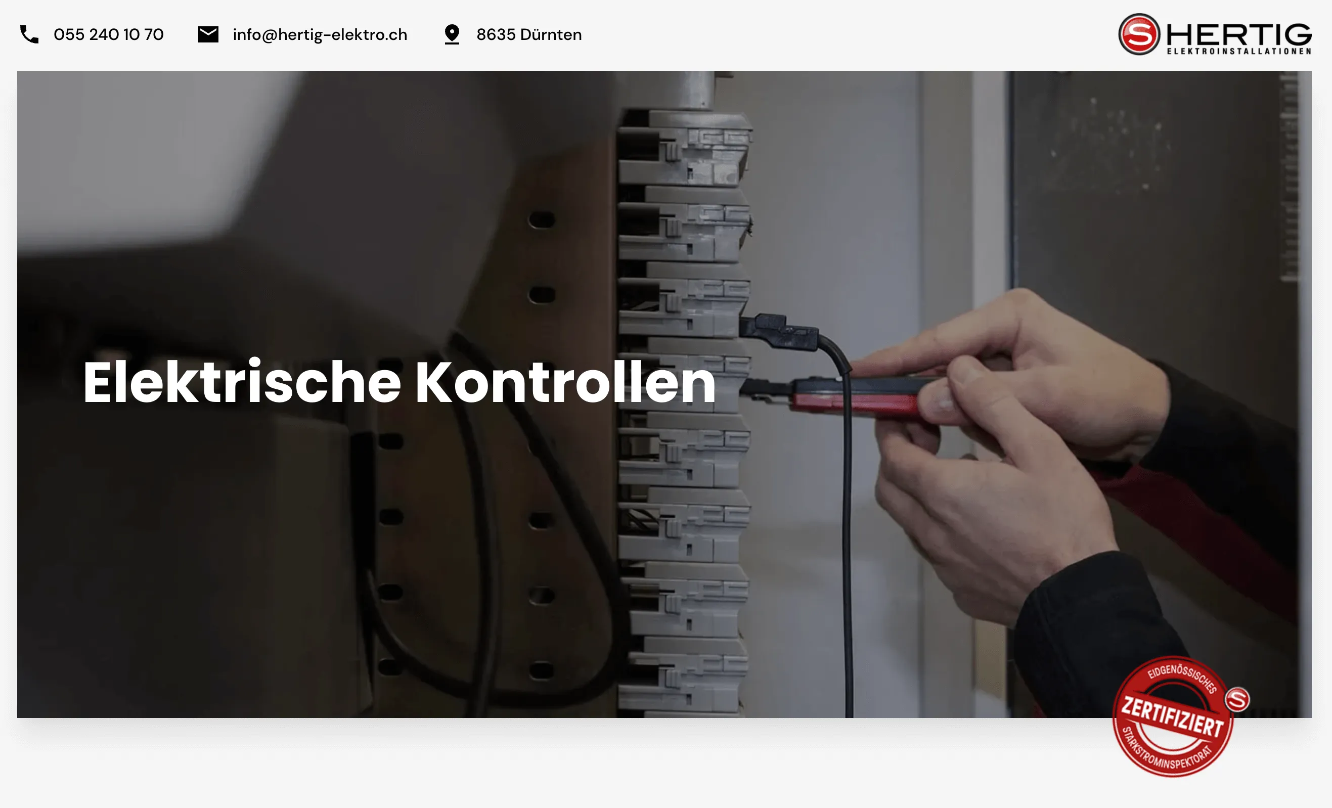 Elektrische Kontrollen – S Hertig Elektroinstallationen