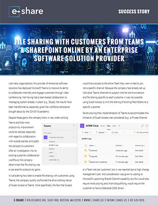 File Sharing With Customers From Teams & Sharepoint Online by an Enterprise & Sharepoint Online ...