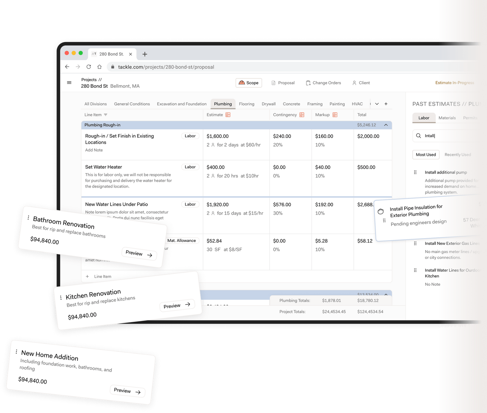 Tackle - Estimate Faster and Win More